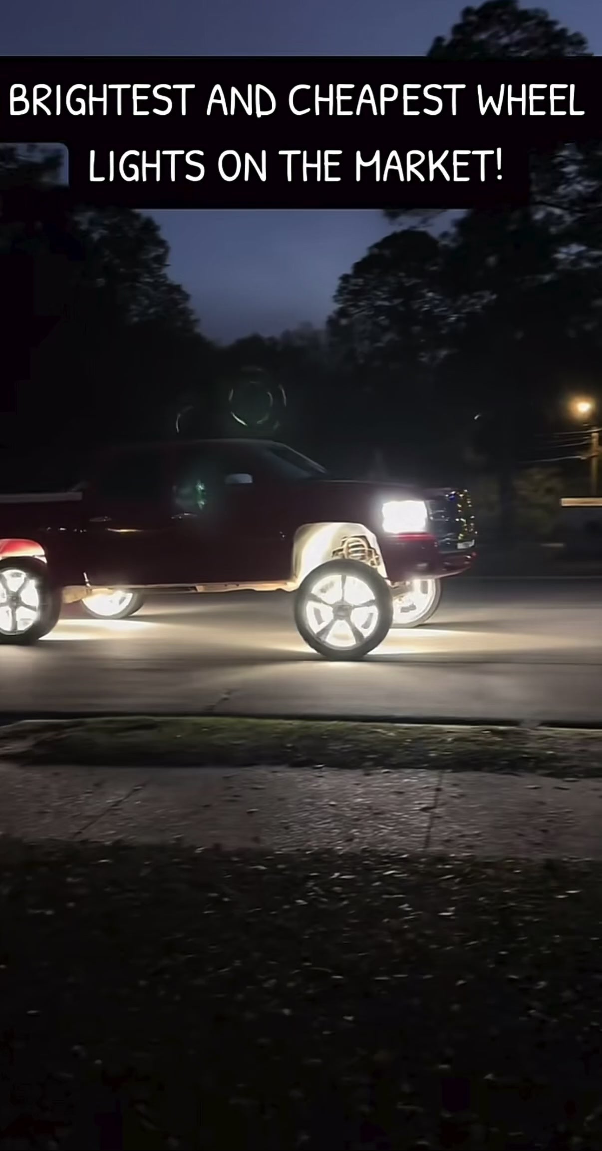 Ultra-Bright 17Inch 10 Row Pure White Wheel Lights 5 Rows Inside and O ...